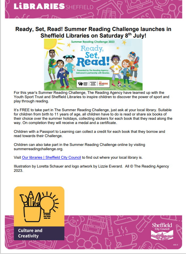 Noticeboard | Stocksbridge Nursery Infants School